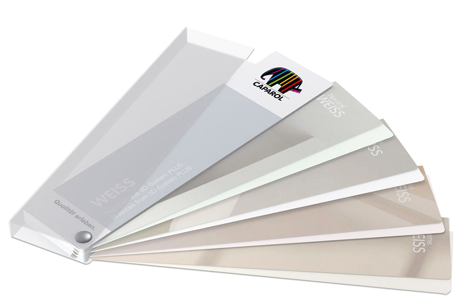 Веер белых цветов Caparol WEISS